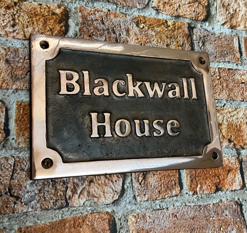Metal House Name Signs | Metal House Name Plaques