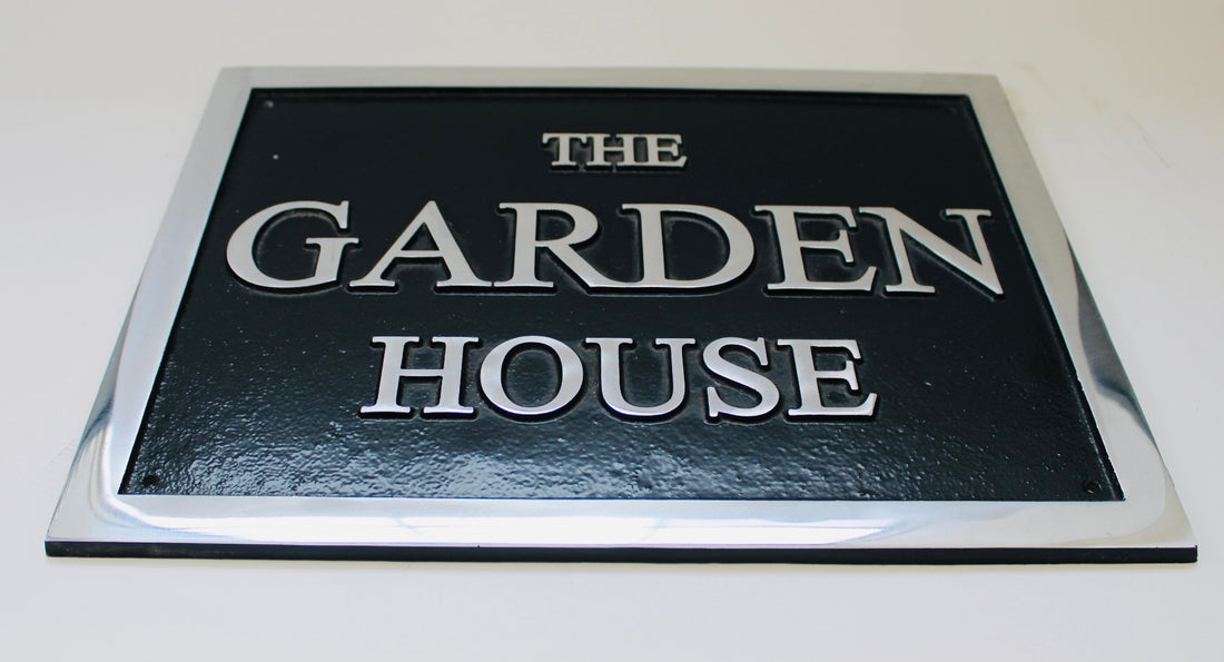 Large aluminium House Plaque
