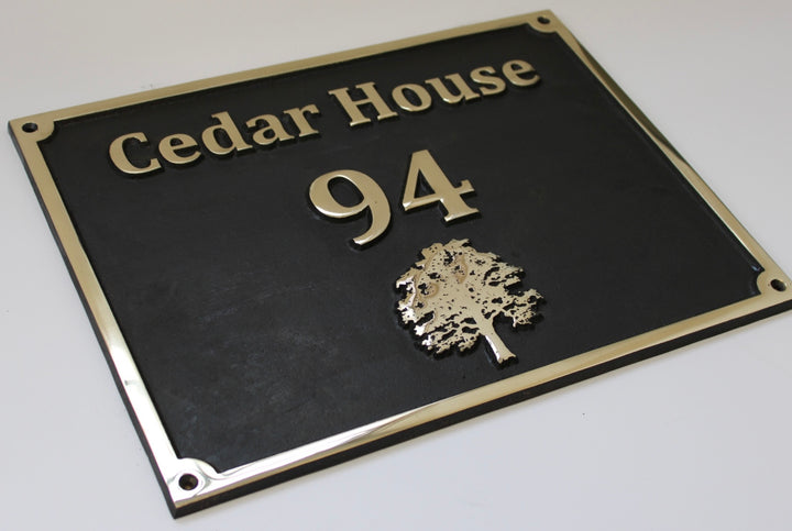 Metal House Name Signs | Metal House Name Plaques