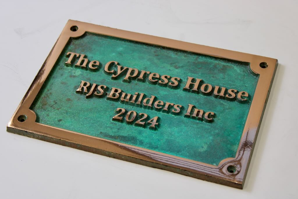 Copper Signs with Verdigris