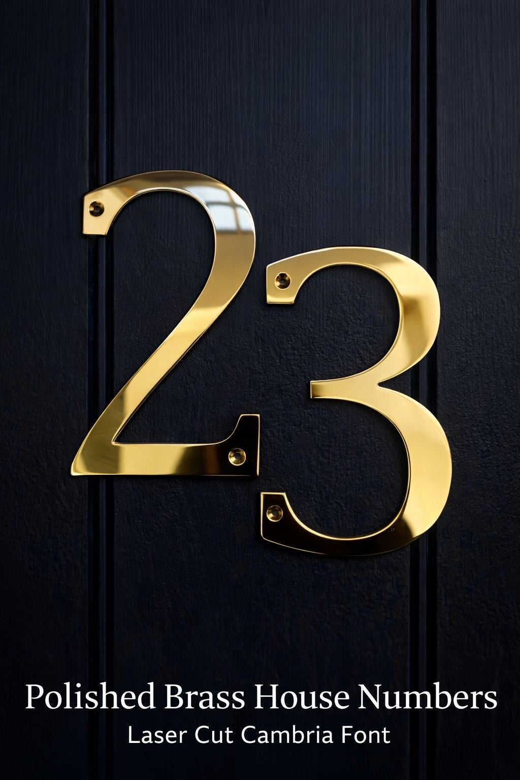 House Numbers in Solid Brass