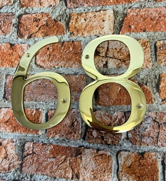 House Numbers in Solid Brass