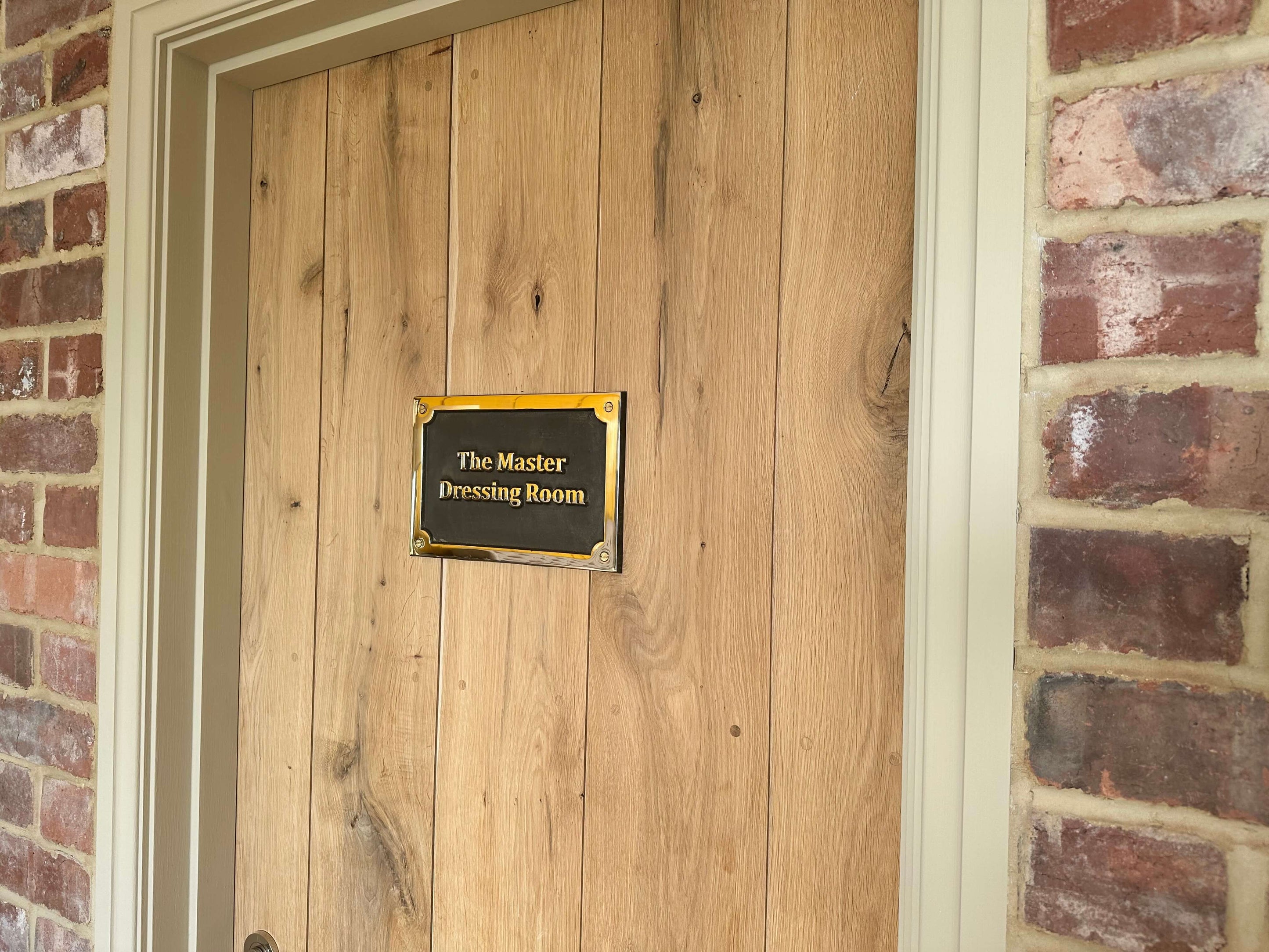 Bronze Hotel Room Signs