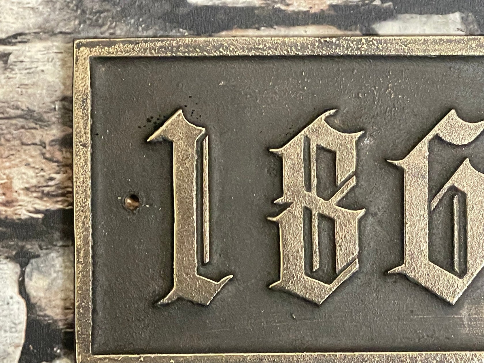 Traditional House Sign Old English Font